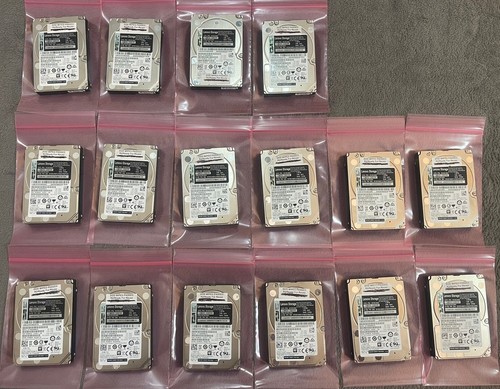 Lot of 16 Lenovo Storage 01DC402 - 1.8TB 10KRPM, SAS 12Gb 1GR201-56 ...