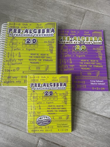 🌟 Teaching Textbooks Pre-Algebra 2.0 - Full Set Discs + Textbook ...