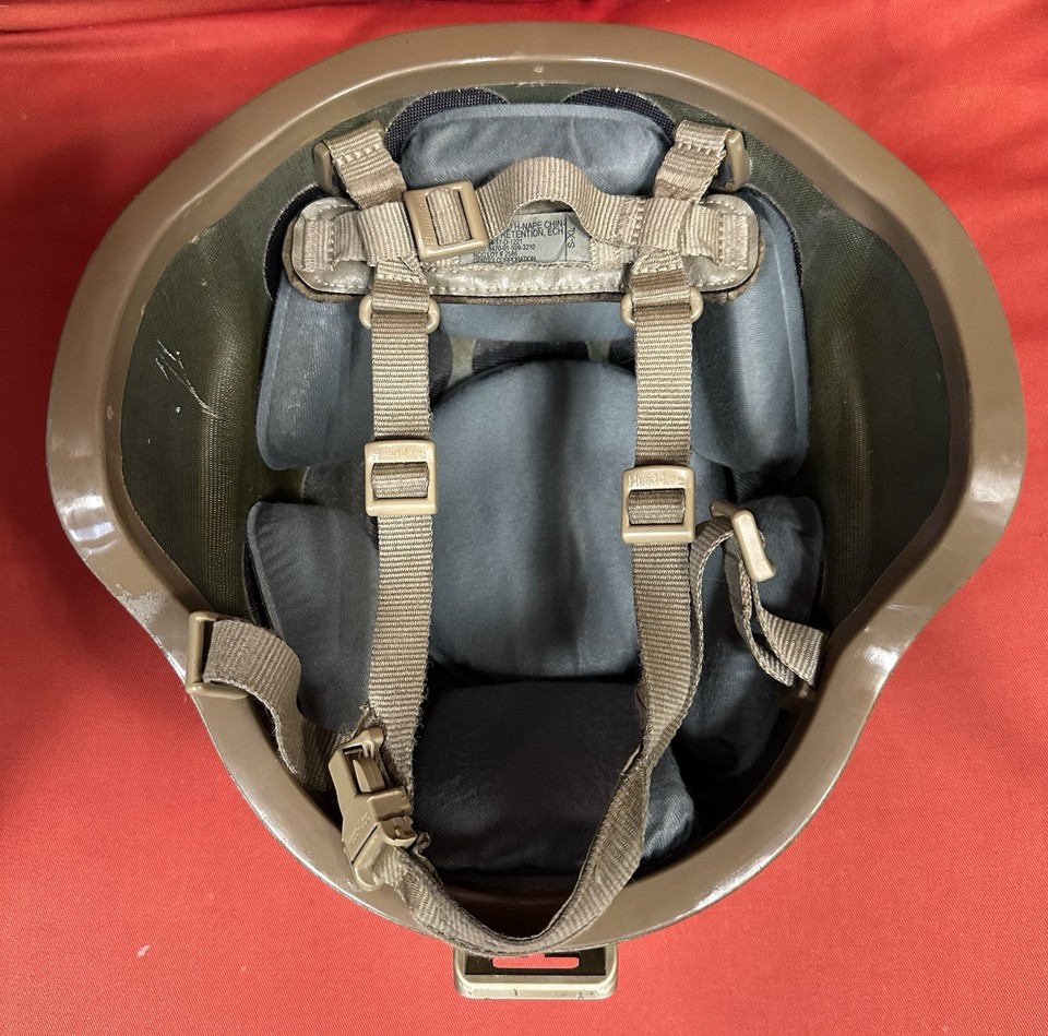 GENTEX ECH Enhanced Combat Helmet Medium USMC Coyote Improved H Nape ...