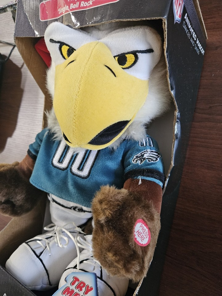 RARE Philadelphia Eagles 12” Forever Collectibles Animated Mascot Swoop ...