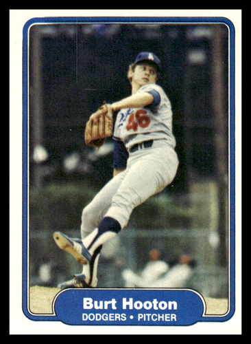 1982 Fleer #8 Burt Hooton Los Angeles Dodgers | eBay