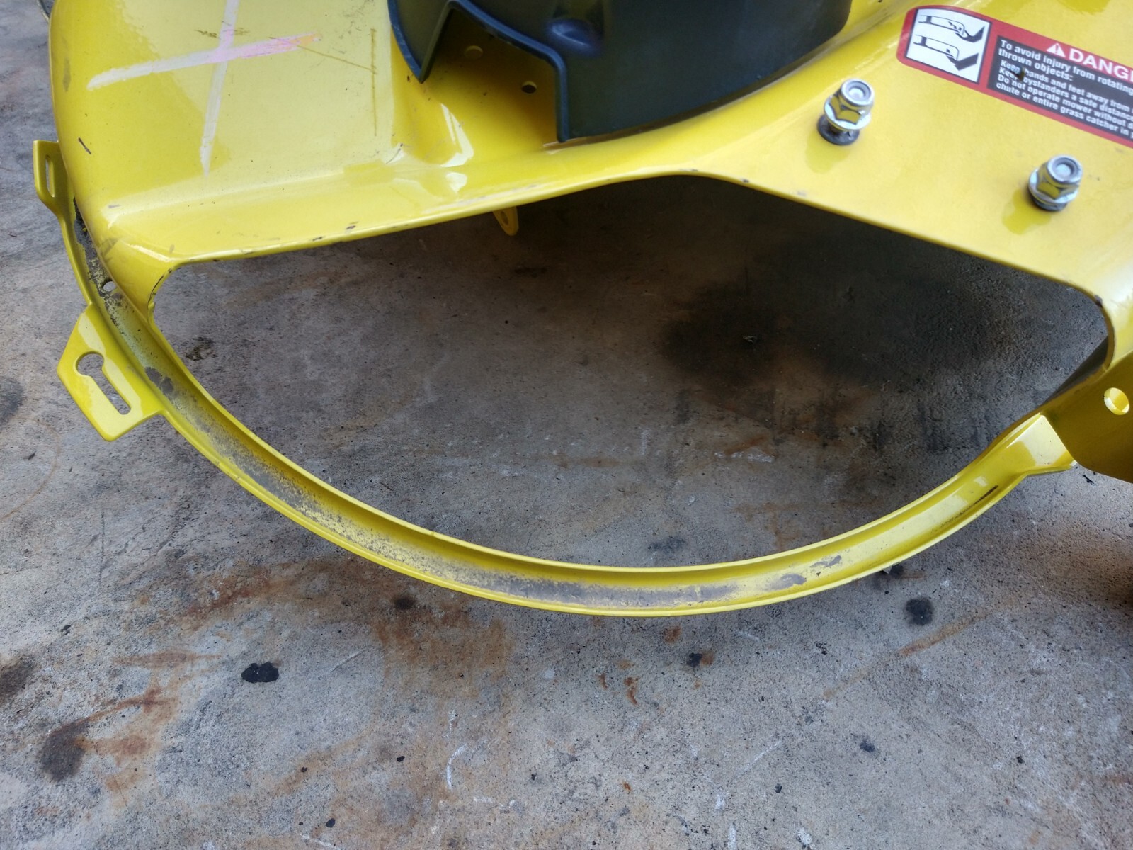 John Deere Edge 42 Mower Deck Discharge Chute Repair Bracket | eBay