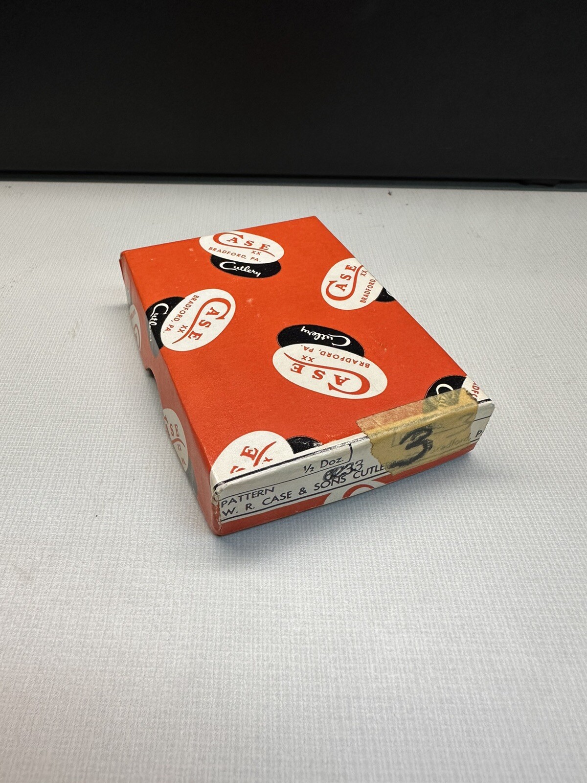 Vintage W R Case & Sons 6233 Pocket Knives 1/2 Dozen Pumpkin Box ...