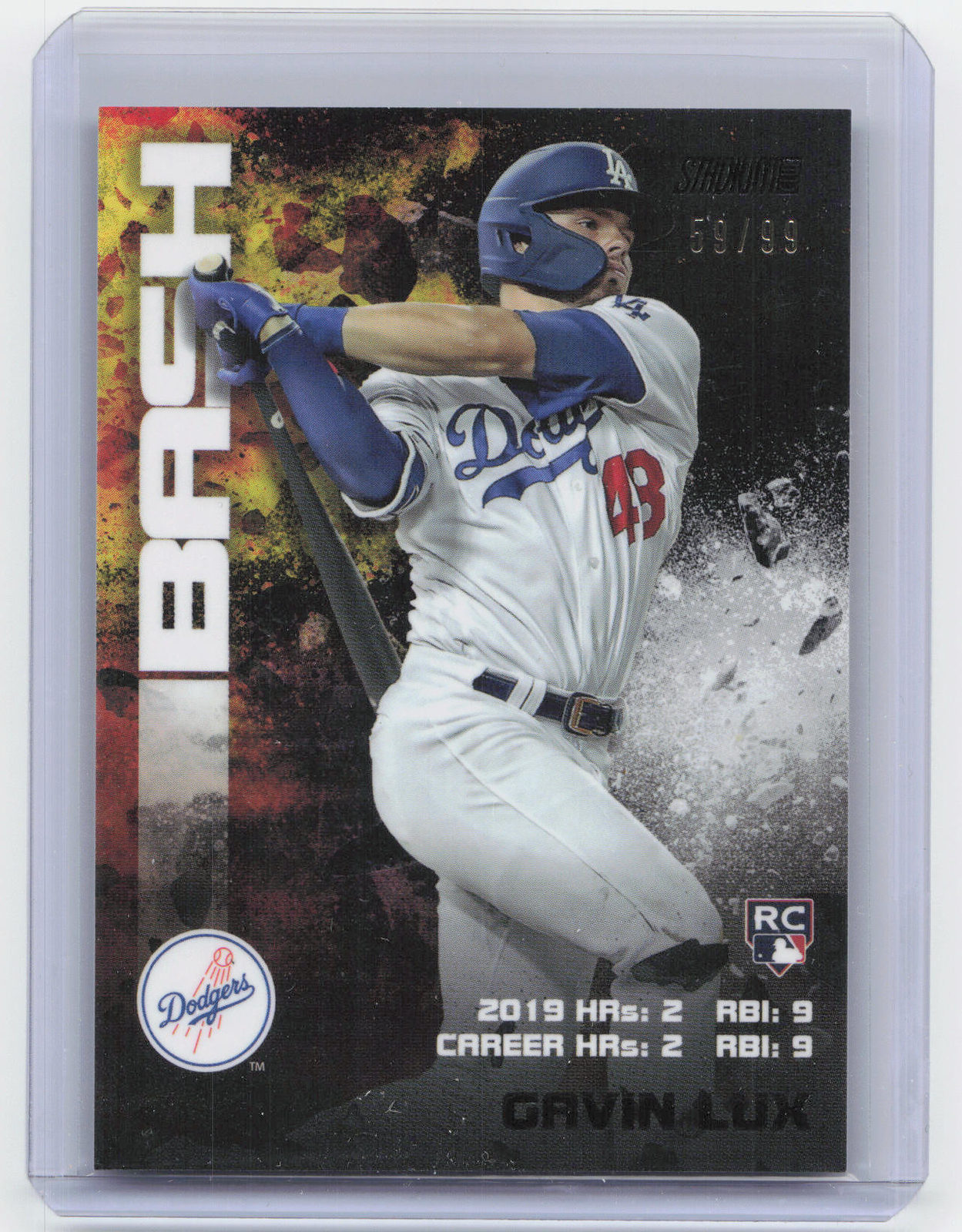 2020 Topps Stadium Club - Bash & Burn Gavin Lux #BAB-12 Black /99 (RC ...