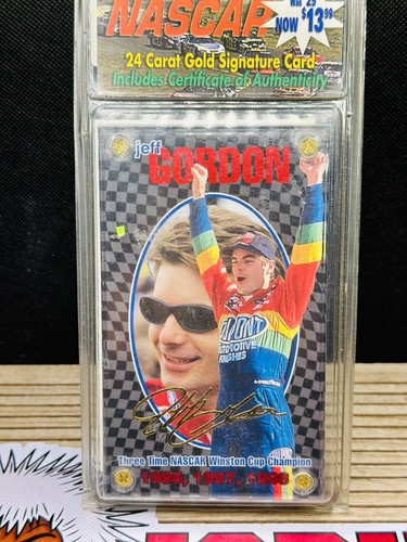Jeff Gordon 24 Carat Gold Signature Card Nascar | eBay