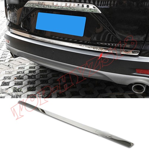 Chrome steel REAR TRUNK TAIL GATE DOOR LID COVER TRIM For Honda CR-V ...
