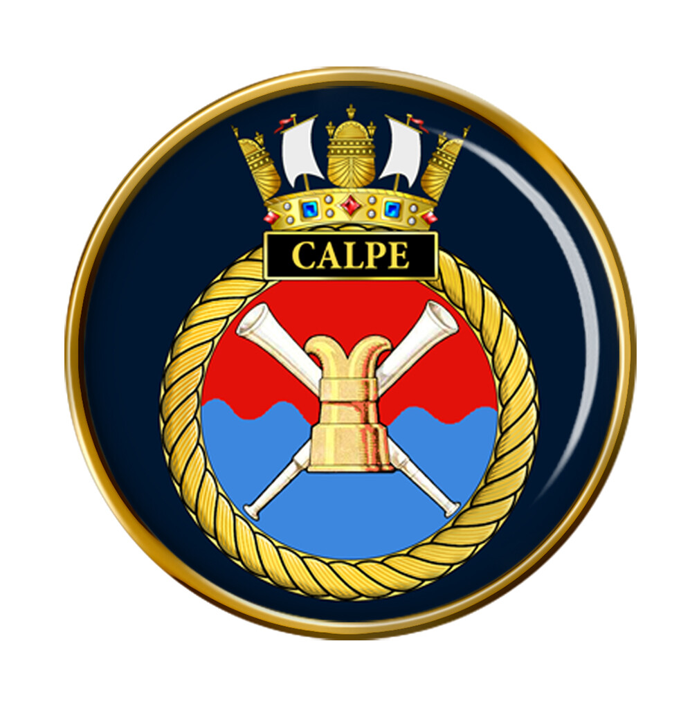 HMS Calpe, Royal Navy Pin Badge | eBay UK