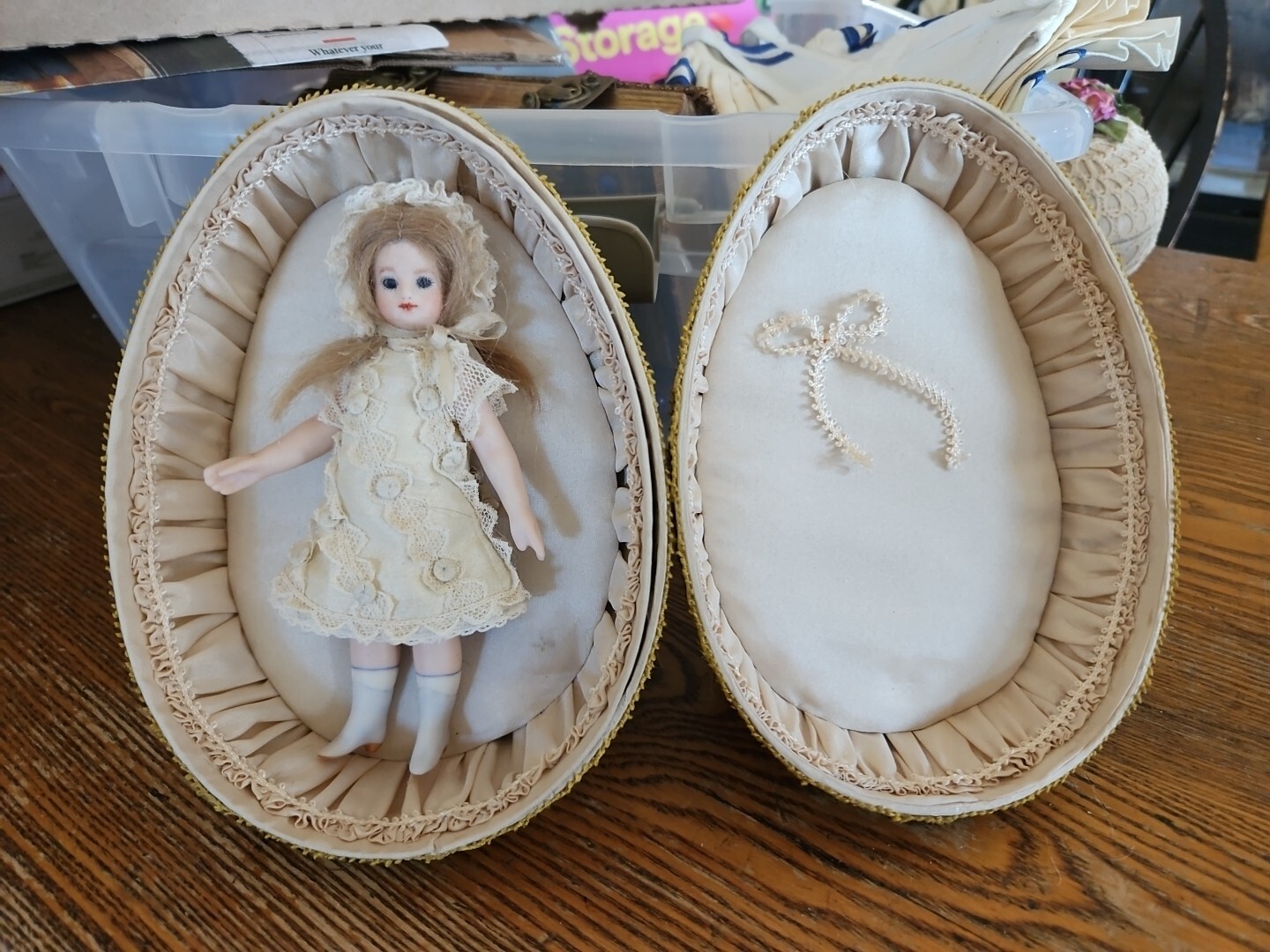 Doll Artist Cathy Hansen ? 5 1/2" All Bisque Mignonette Doll in ...