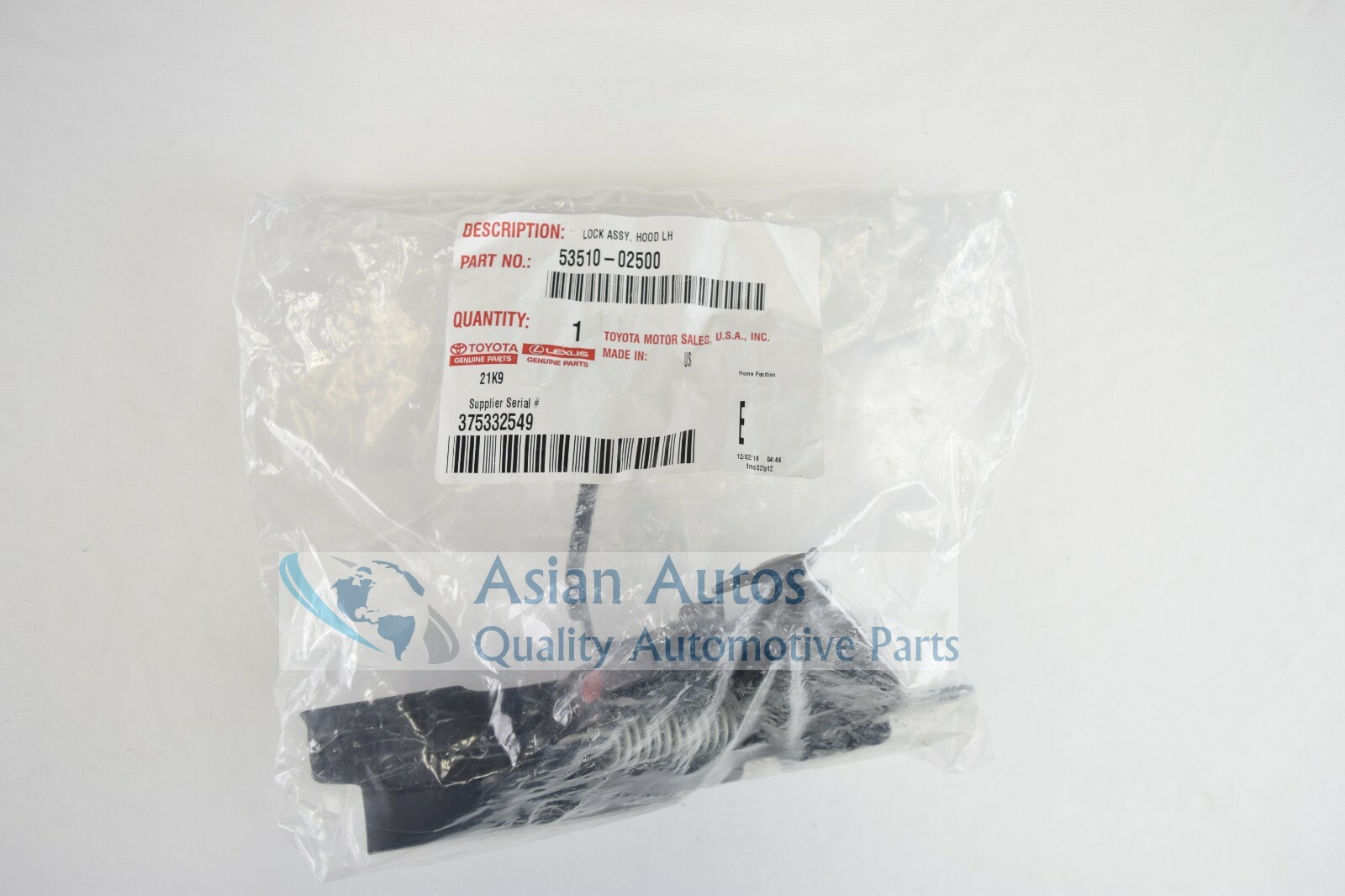 Genuine Toyota Corolla 2014-2019 Hood Latch Assembly 5351002500 OEM | eBay