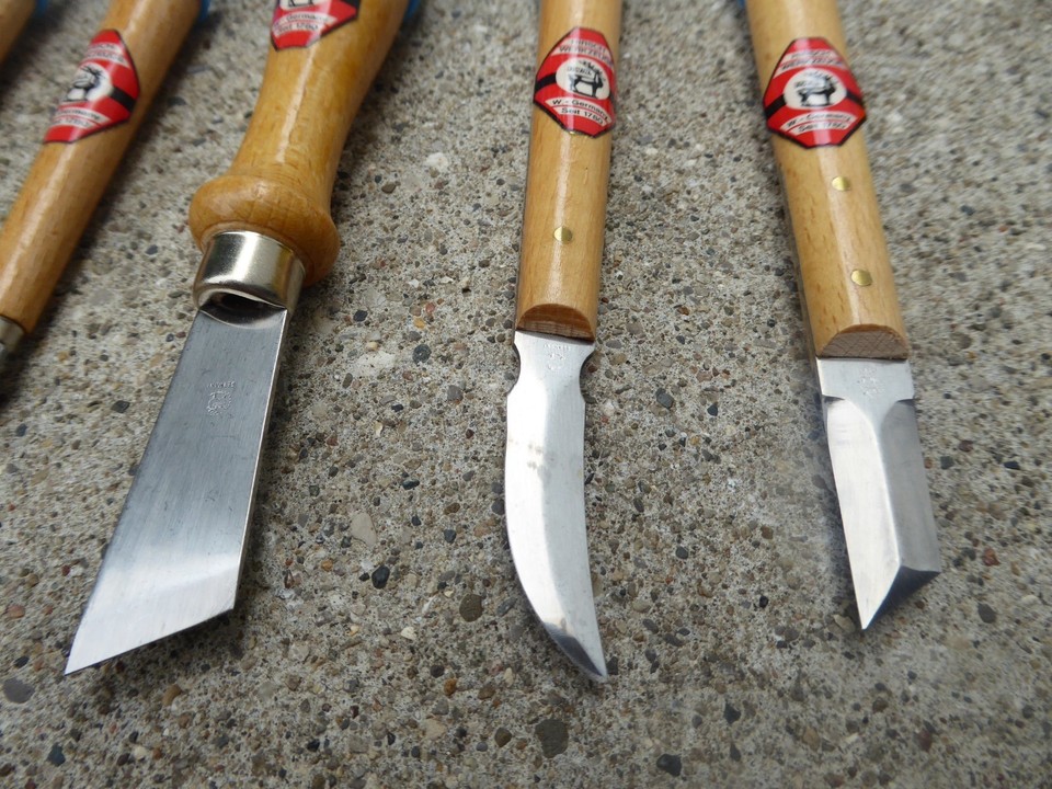 Set of 6 Hirsch Werkzeuge Wood Carving Chisels NOS | eBay