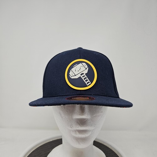 Marvel Hat Cap Snap Back Thor Hammer Patch Comic Graphic Mens Lids ...