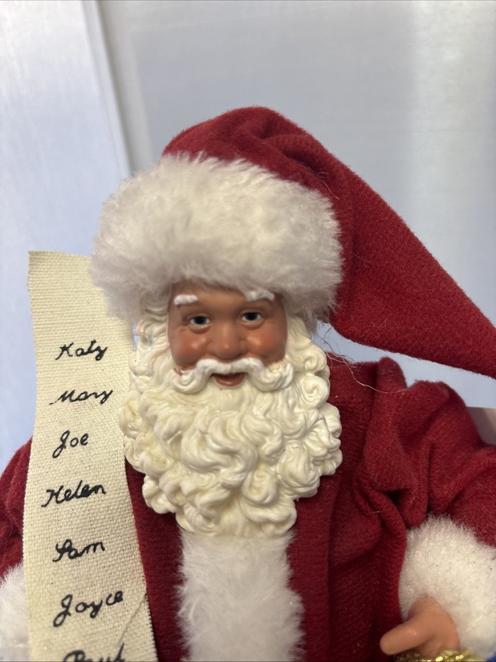 Merry Brite Santa Claus nice list 10.5" Figurine NWT Christmas Gifts | eBay