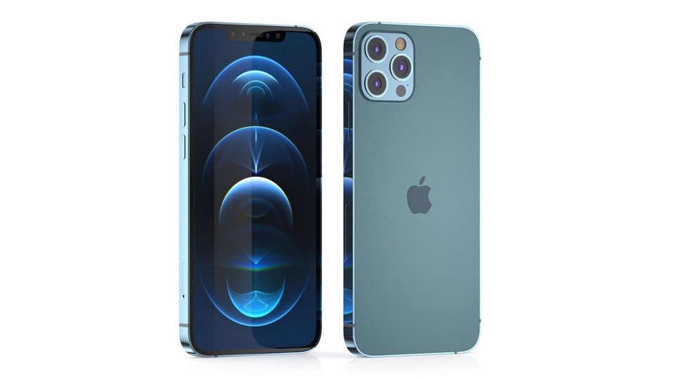 Used Apple iPhone 12 Pro, Fully Unlocked, 128 GB, Blue, Poor Batt Capa ...