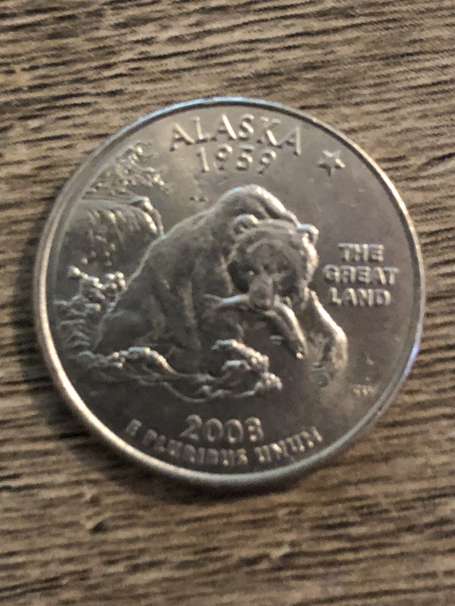 Alaska Quarter 2008 P Alaska State Quarter. Is It The "extra Claw"