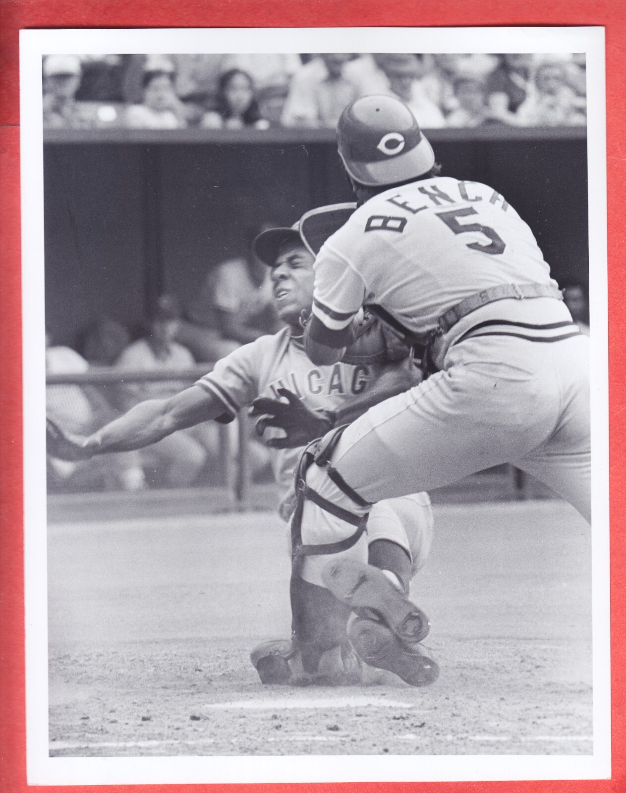 1974 REDS JOHNNY BENCH VS CUBS JOSE CARDENAL 7 X 9 TYPE 1 GLOSSY | eBay