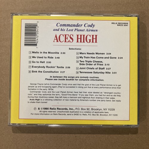 Aces High by Commander Cody and His Lost Planet Airmen (CD, Relix) for ...