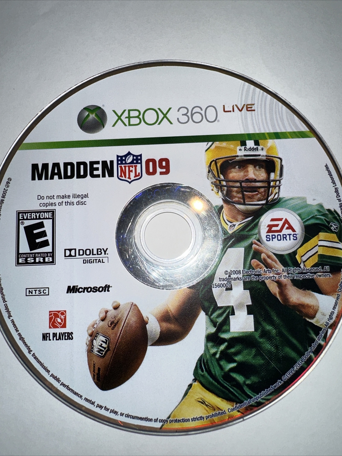 Madden NFL 09 (Microsoft Xbox 360, 2008) DISC ONLY 14633156003| eBay