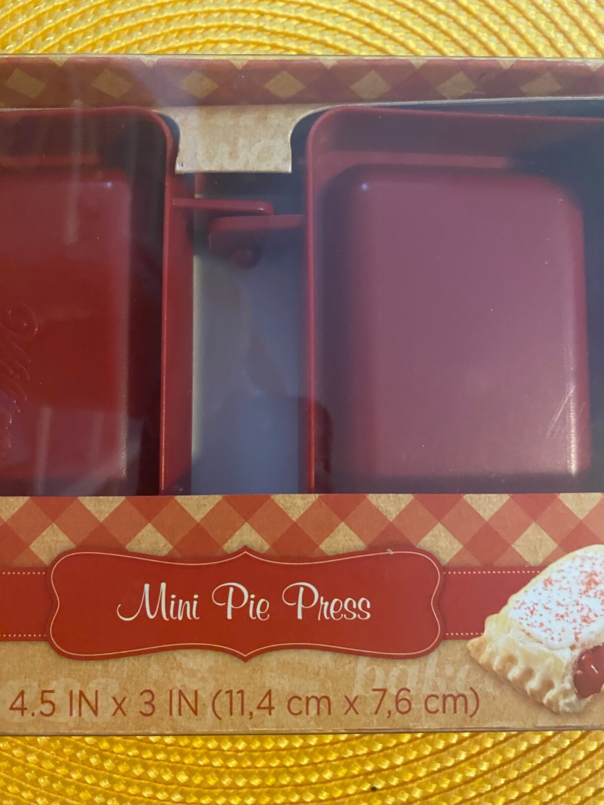Wilton 2 Red Mini Rectangle Pie Press Pastries Appetizer Filled ...