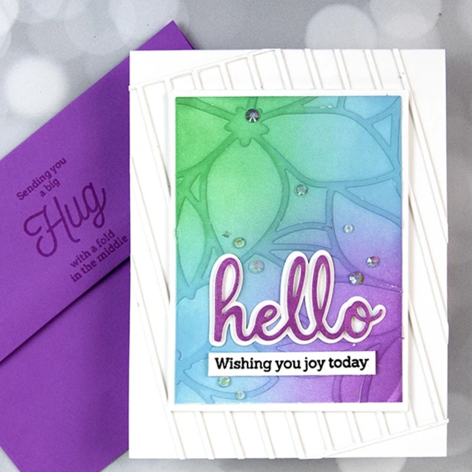 Hello Beautiful Sentiment Words w Shadows Cutting Dies – Lovely ...