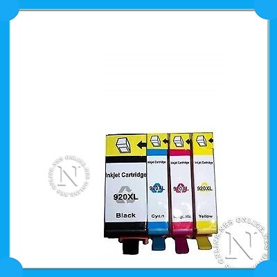 CT A-Grade Compatible #920XL High Yield Ink Set (4x)>HP OJ 6000/6500A ...