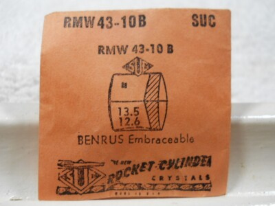 SUC RMW43-10B Watch Crystal Fit Benrus Embraceable - 13.5 x 12.7 mm ...