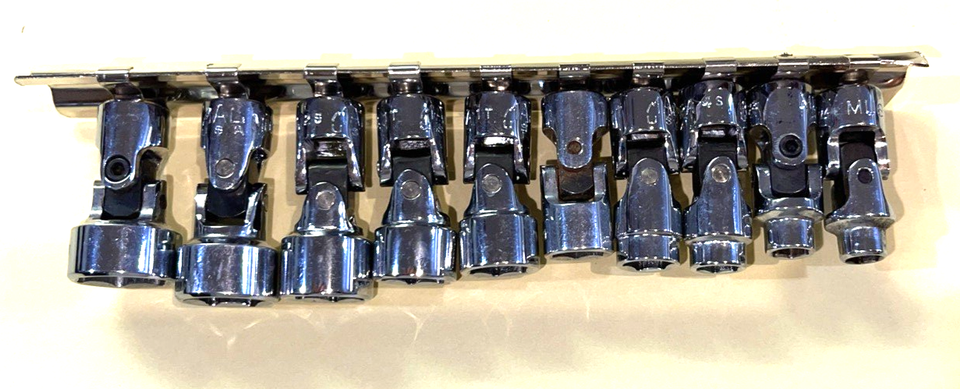 MAC TOOLS 10 PIECE 1/4 DRIVE METRIC SWIVEL SOCKET SET NEW & USED 5.5-14MM | eBay