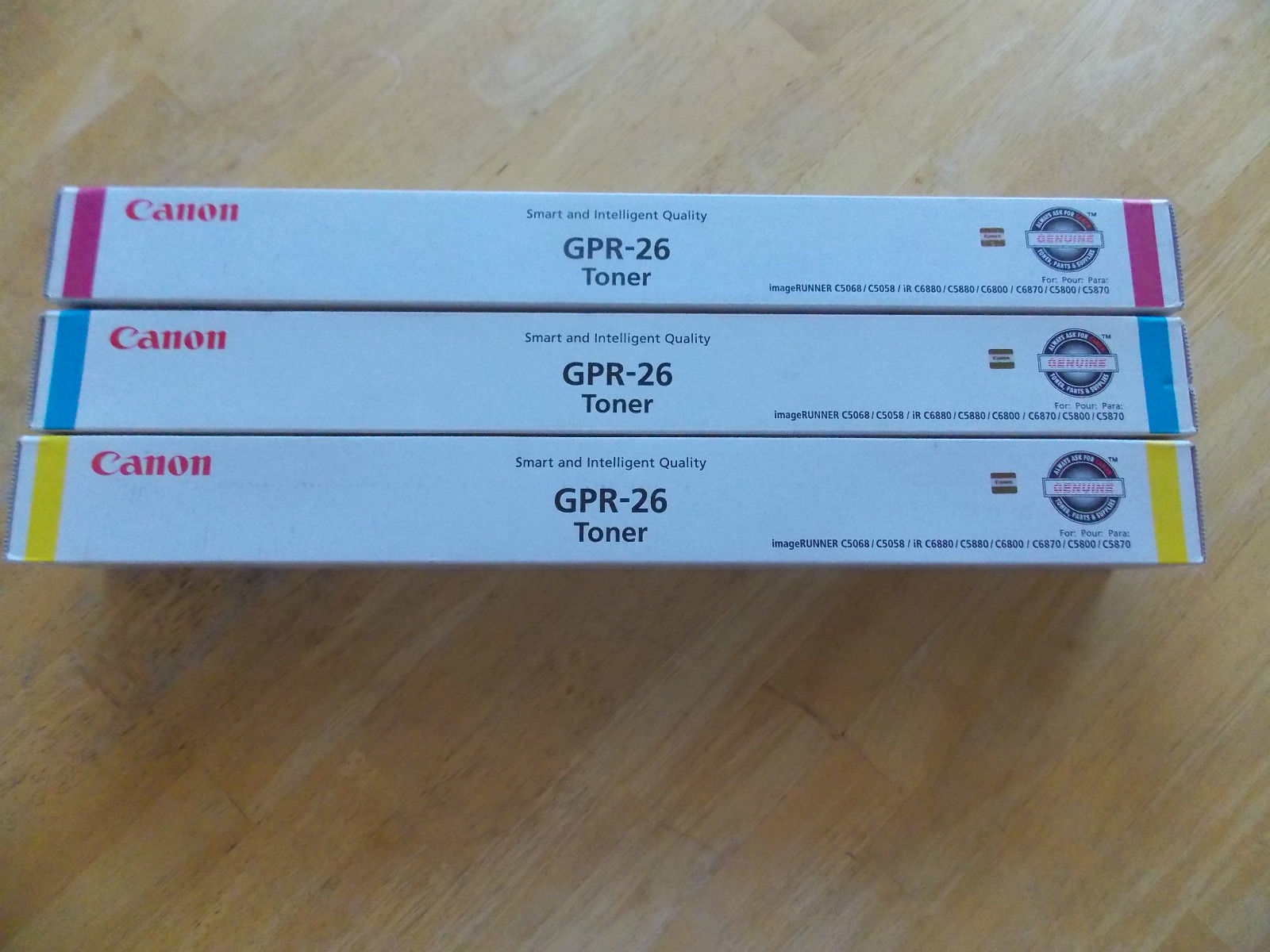 New ! 3PK Genuine Canon C5058 C5068 C5800 C5870 C5880 C6800 C6870 toner ...