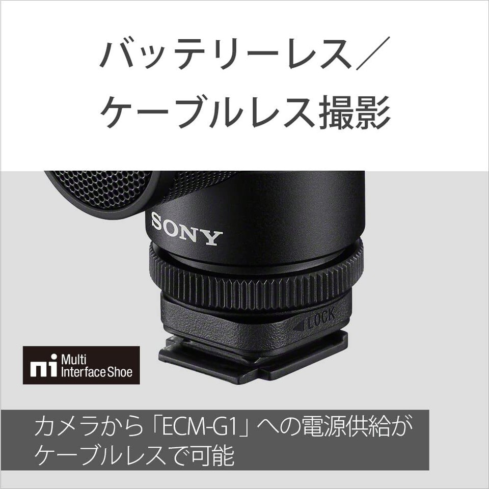 Sony ECM-G1 Ultracompact Shotgun Microphone Vlogger Mic for Alpha ZV ...