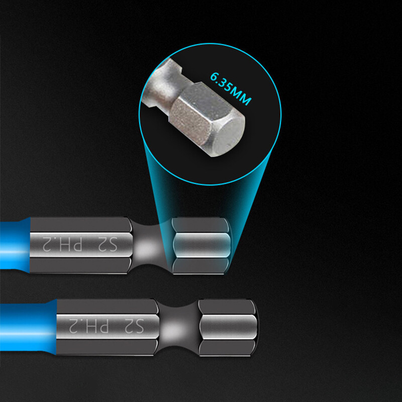 Magnetic Anti-Slip Drill Bit 7Pcs PH2 Bits Set Screwdriver Drill .u. | eBay