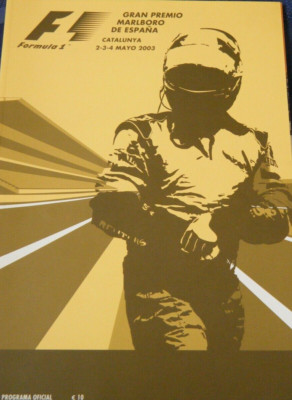 2003 SPANISH GRAND PRIX FORMULA ONE PROGRAMME MICHAEL SCHUMACHER ...