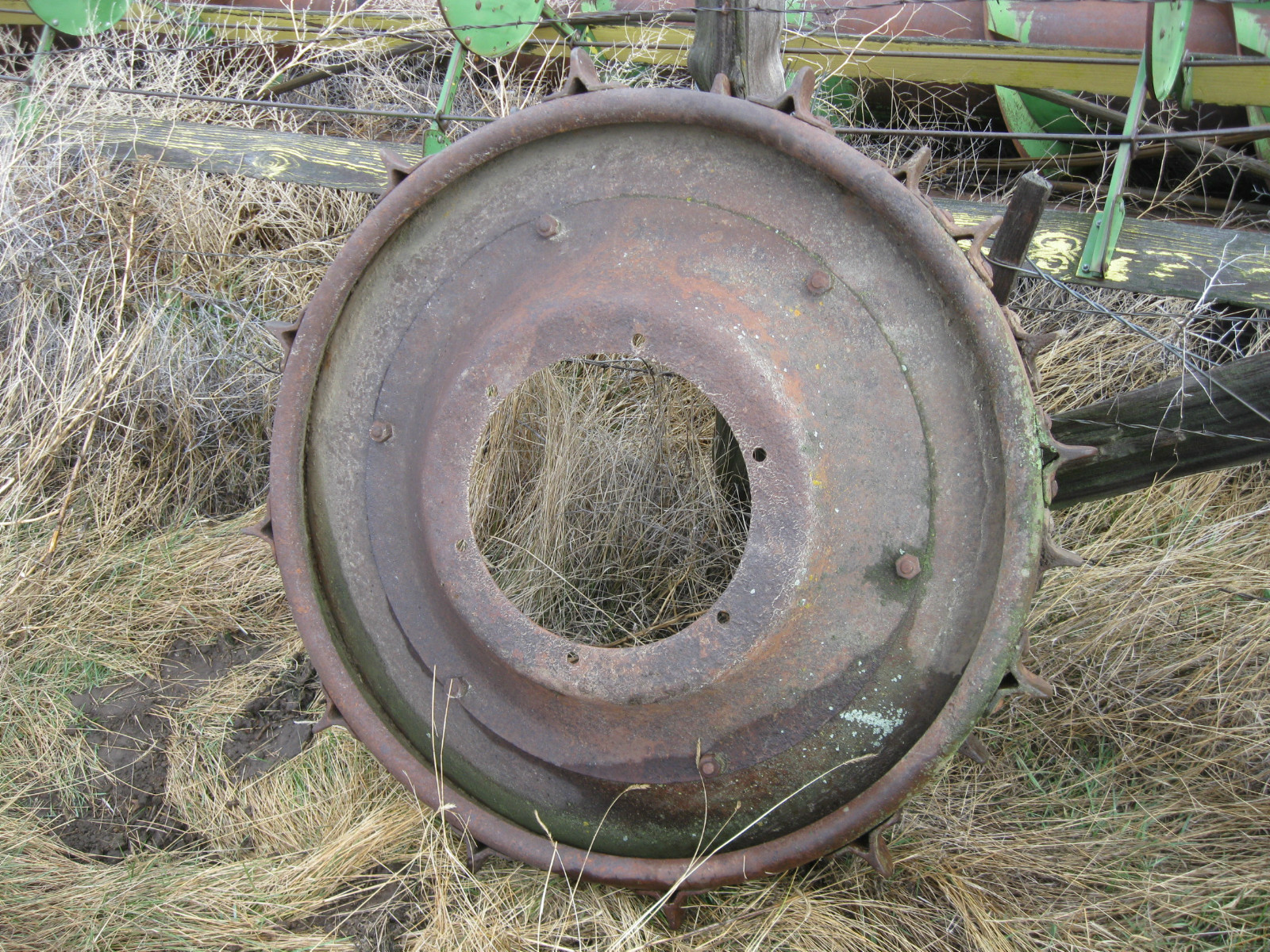 Ford Ferguson 9N 2N Tractor WW II Rear Steel Wheel With Lugs Fordson 8N ...