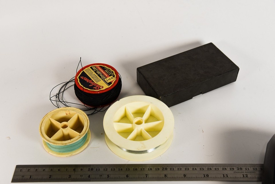 Vintage Heddon Bagley Etc Antique Fishing Lure Line Spool & Empty Box ...