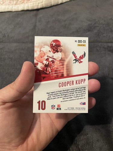 2017 Panini Prestige Draft Day Signatures Cooper Kupp Rc Auto Red Ink ...