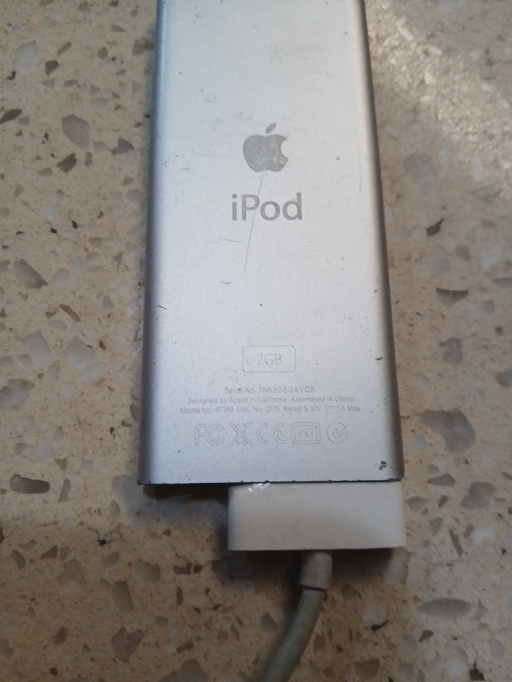 Apple 4GB iPod Nano - 2nd Generation - A1199 Tested, Working With Power ...