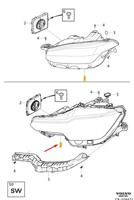 Phare avant droit VOLVO XC90 MK2 LHD 31655715 NEUF ORIGINE | eBay