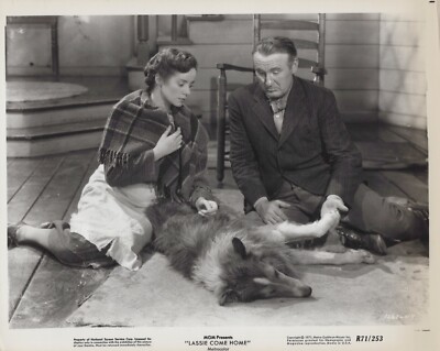 Elsa Lanchester + Donald Crisp + Lassie in Lassie Come Home (1947 ...