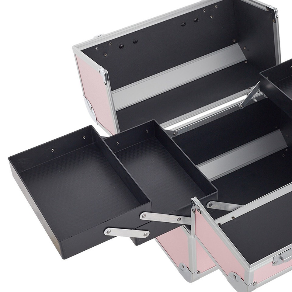 Extra Large Vanity Case Beauty Box Make up Cosmetic Nail Storage ...