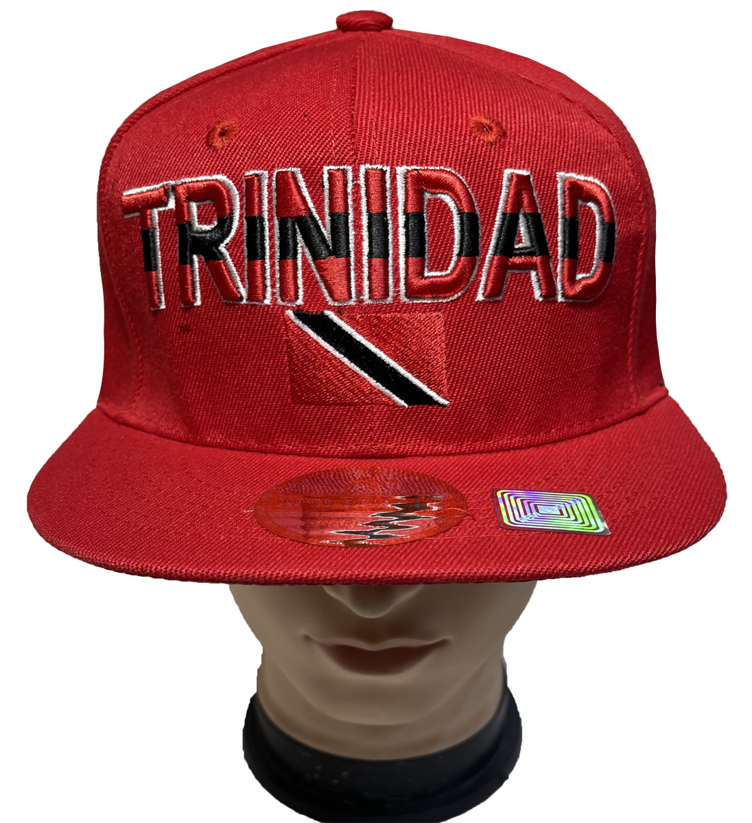 TRINIDAD FLAG 3D Embroidered Snapback Cap Adjustable Baseball Hats LOT ...