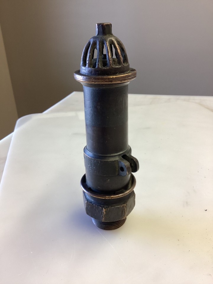 Vintage Morrison 1 1/4”brass steam pressure relief valve , steam ...