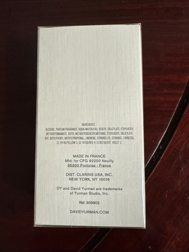 DAVID YURMAN EXOTIC ESSENCE EDT 3.4 Oz/100 ML. New Sealed Box. Vintage ...