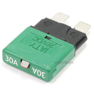 1pc 30A Standard Blade Fuse Auto Reset Circuit Breaker Racing Car ...