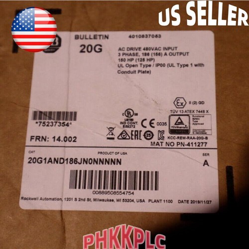 Allen-Bradley 20G1AND186JN0NNNNN AB 755 VFD 150 HP 480V US Free Tax | eBay