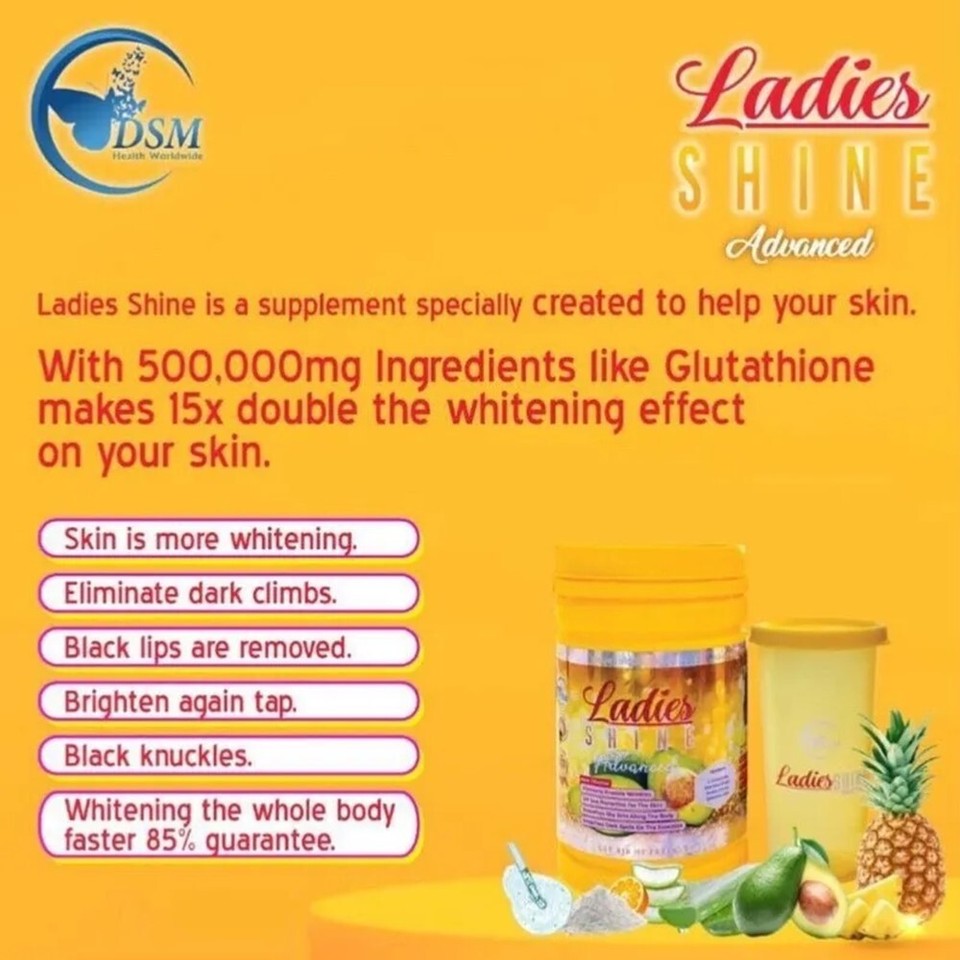 Phyto Ladies Shine Gluta L-Glutathione Whitening Anti Aging Pink Lips ...
