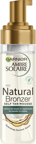 Garnier Ambre Solaire Natural Intense Bronzer Clear Self Tanning Foam ...