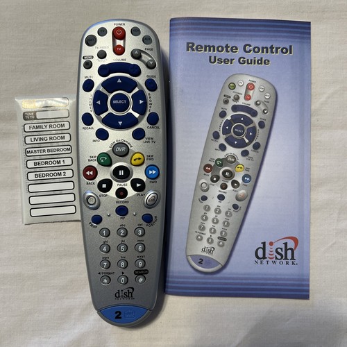 DISH Network 6.4 IR/UHF PRO Remote 153638 EchoStar Technologies, Silver ...