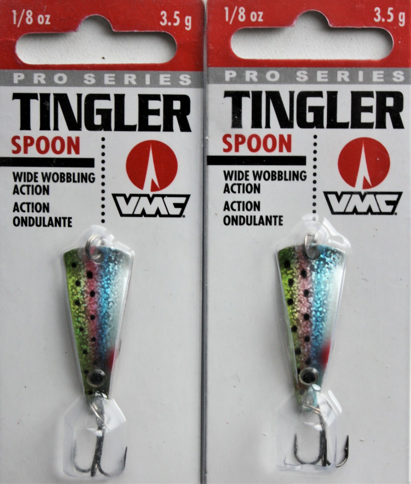 VMC ice fishing Tingler Spoon 1/8 oz.(Lot of 2) Ice Fishing Jig Jigging ...
