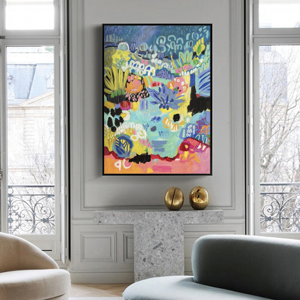 Wall Art 40cmx60cm Summer Smile B Black Frame Canvas | eBay Australia