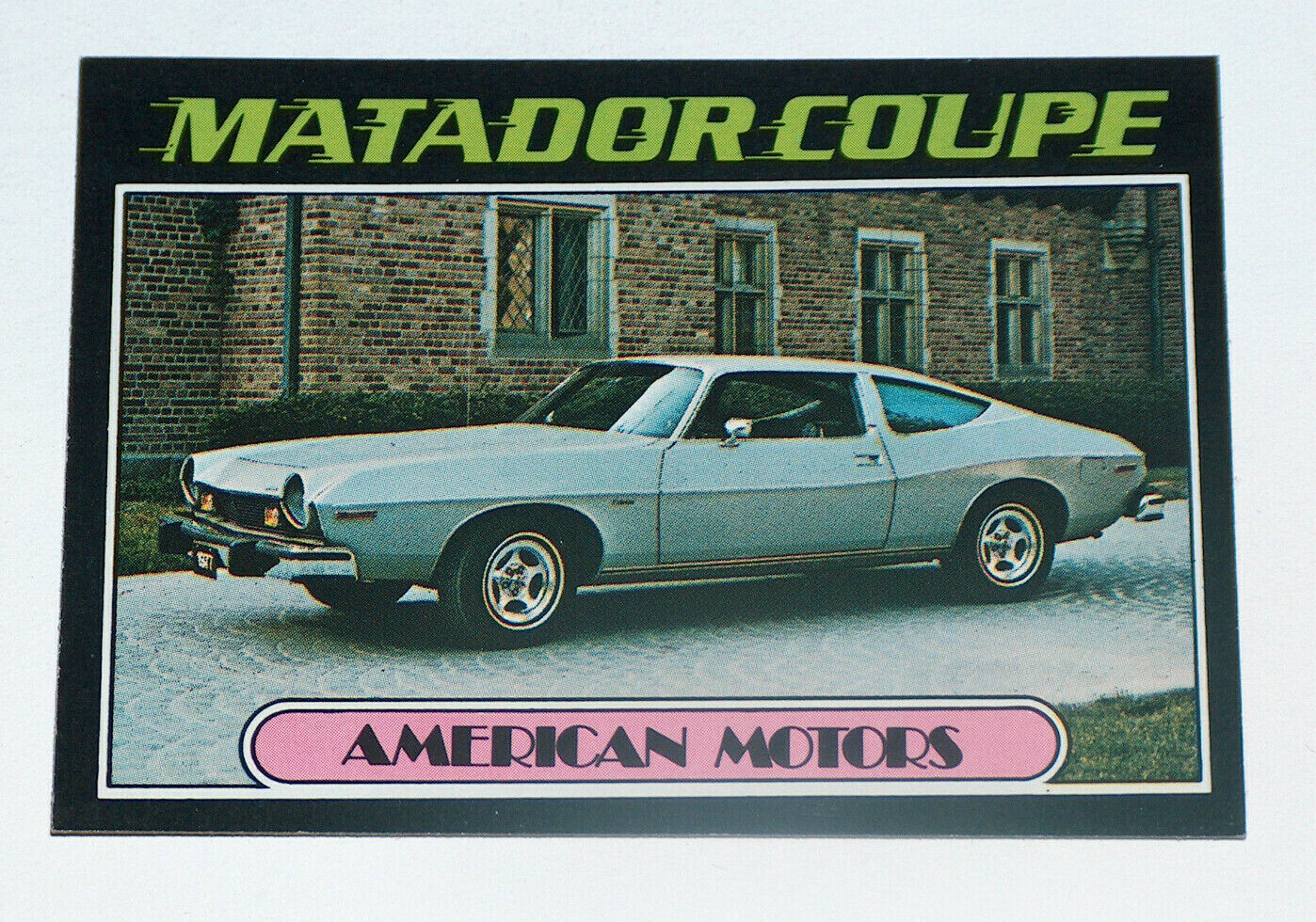 1976 Topps Autos of 1977 #3 American Motors Matador Coupe Card EX | eBay
