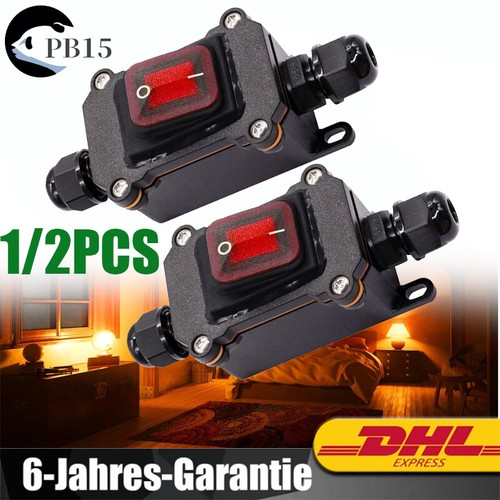 Wasserdichter Inline Schalter 20A 12V Außeneinsatz Kabelschalter ...