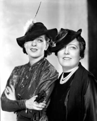 Radio singer Virginia Verrill with her mother Aimee McLean Verri 1940s ...